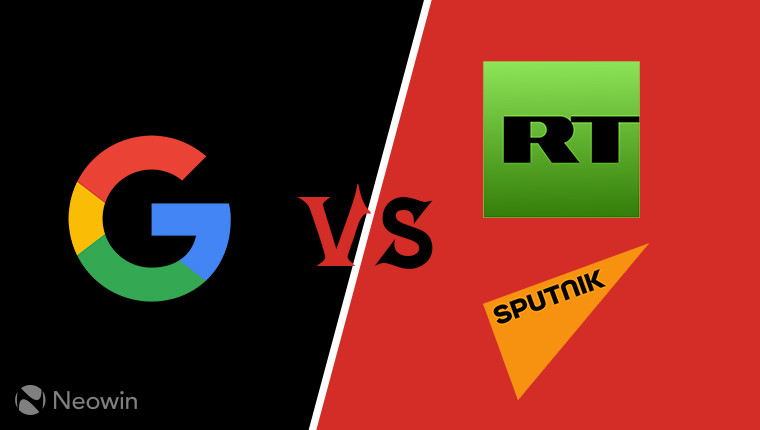 Google to de-rank RT and Sputnik news outlets - Neowin